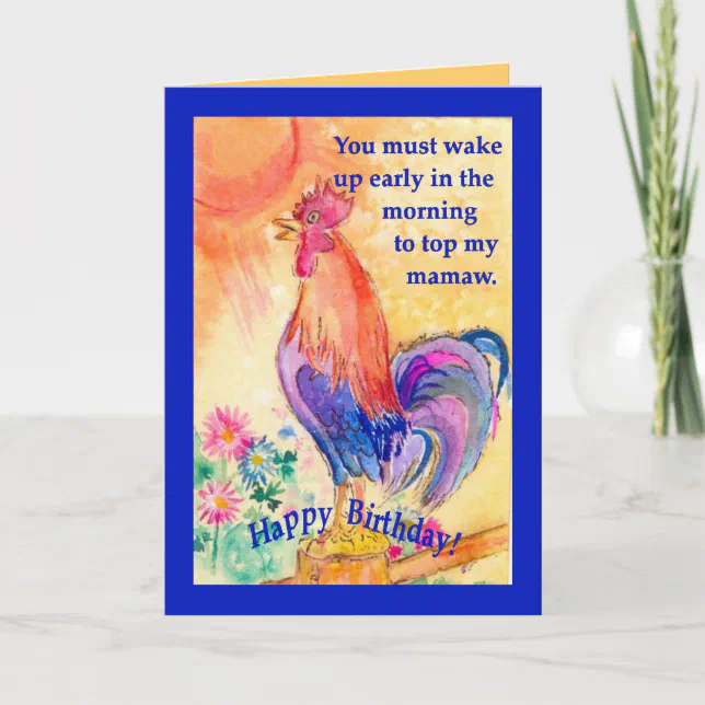 mamaw's birthday card | Zazzle