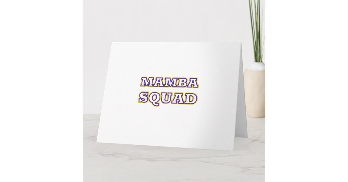 Mamba Squad funny Clothing for Snake Lover Card | Zazzle Mamba Squad funny Clothing for Snake Lover Card | Zazzle