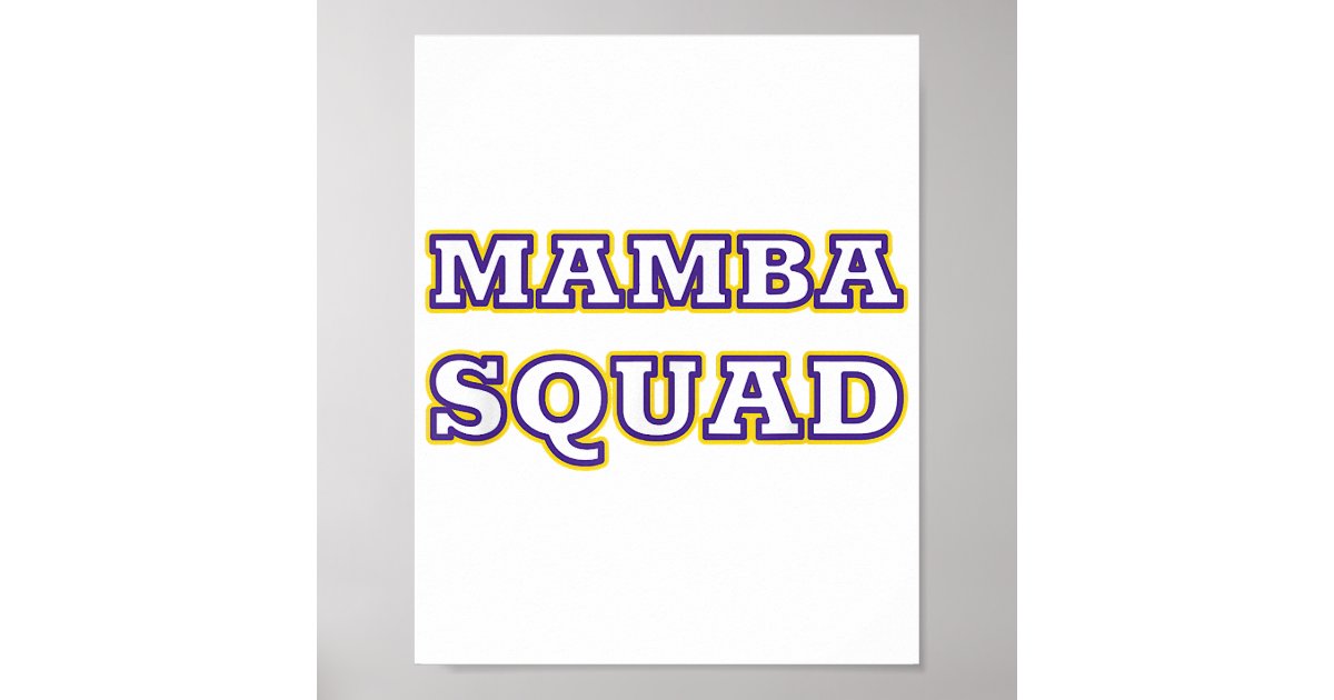 Mamba Squad funny Clothing for Snake Lover Poster | Zazzle