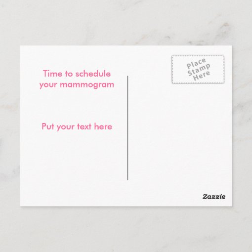 Mammogram Reminder Postcard | Zazzle
