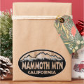 Mammoth Mountain California wood oval stickers | Zazzle