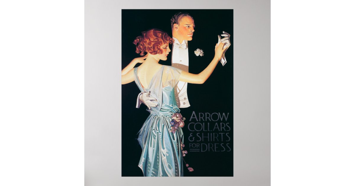 Man and Woman Dancing by Leyendecker Poster | Zazzle