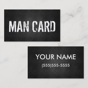 Man Card PUA Business Card Pickup Women | Zazzle