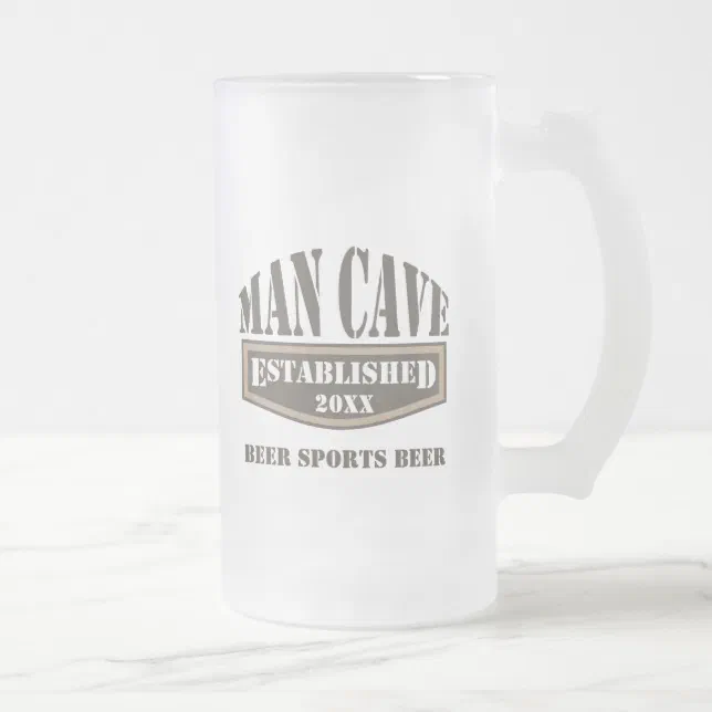 Man Cave Beer Mug | Zazzle