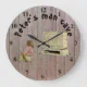 Man Cave Personalised Large Clock | Zazzle
