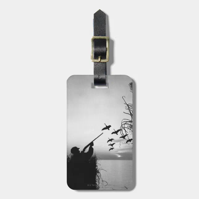 Man Duck Hunting Luggage Tag | Zazzle