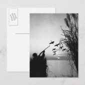 Man Duck Hunting Postcard | Zazzle