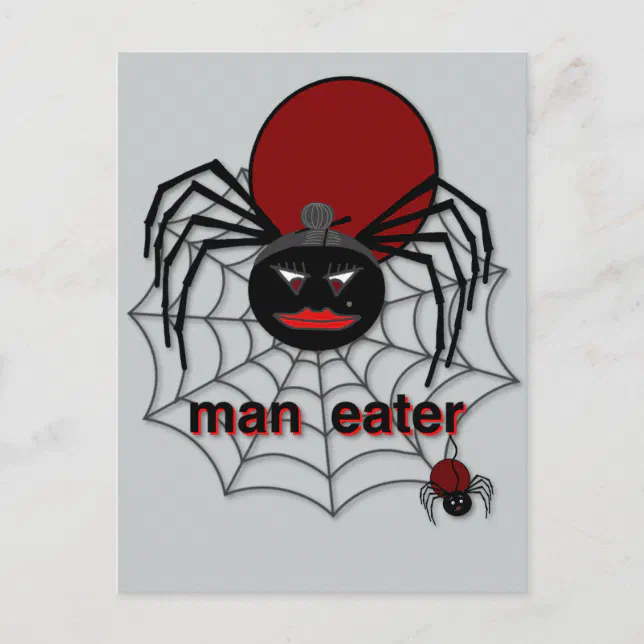 Man-Eating Spider! Postcard | Zazzle