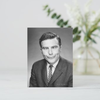 Man Making Face Postcard | Zazzle