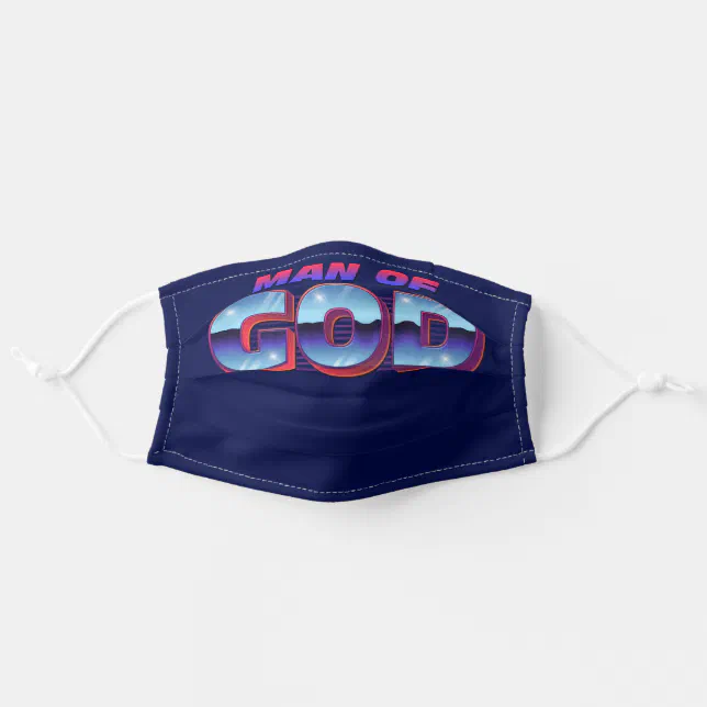 Man of God Superhero Adult Cloth Face Mask | Zazzle