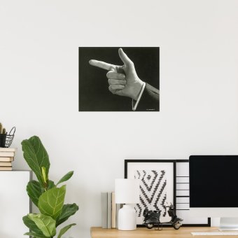 Man Pointing Poster | Zazzle