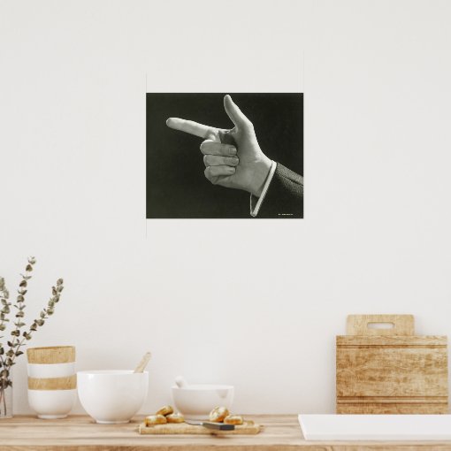 Man Pointing Poster | Zazzle