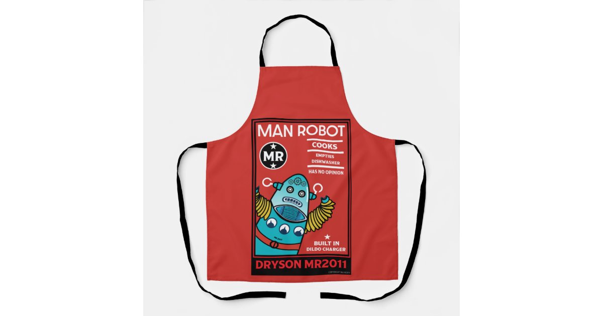 Man Robot The Perfect Man Apron | Zazzle