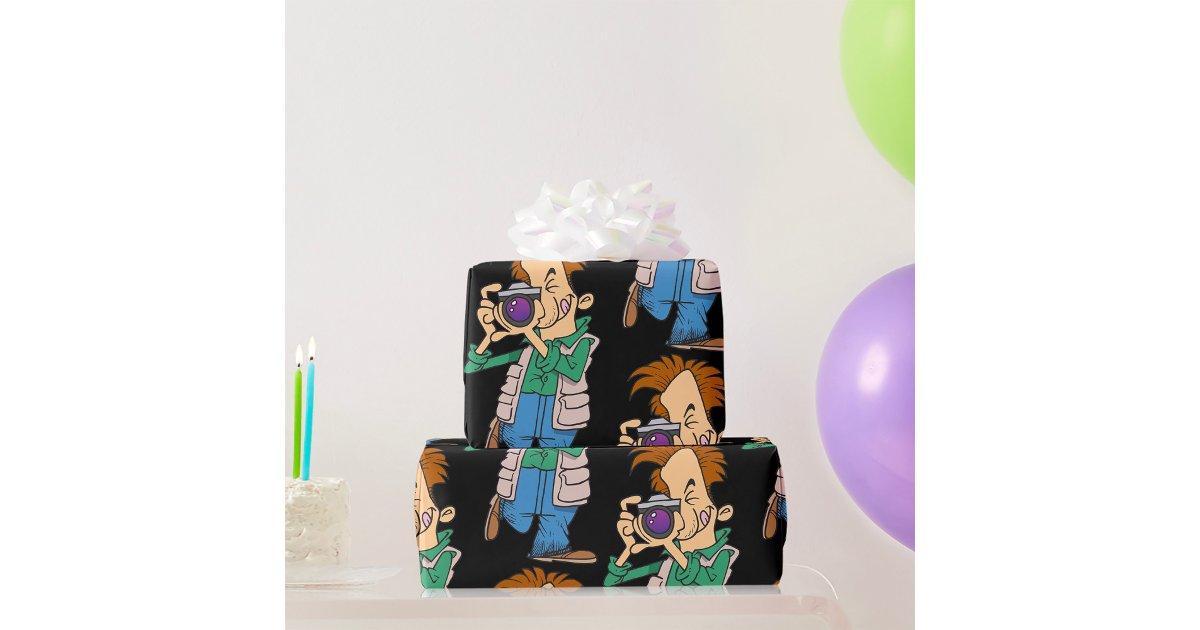 Man Taking A Photo Wrapping Paper | Zazzle