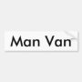 Man Van Bumper Sticker | Zazzle