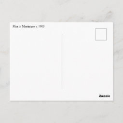 Man Vintage Male Photo Martinique Postcard | Zazzle