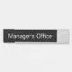 Manager's Office Black and White Text Template Door Sign | Zazzle