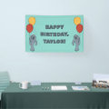 Manatee and Balloons Custom Birthday Party Banner | Zazzle