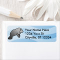 Manatee Label | Zazzle