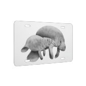 Manatee Mother and Calf License Plate | Zazzle