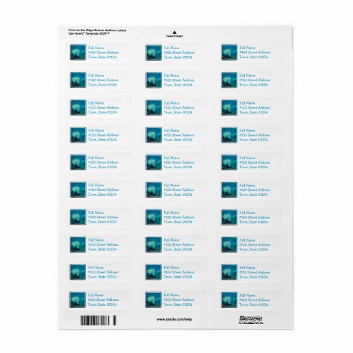 Manatee Photo Mailing Label | Zazzle