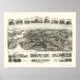 Manchaug, MA Panoramic Map - 1891 Poster | Zazzle