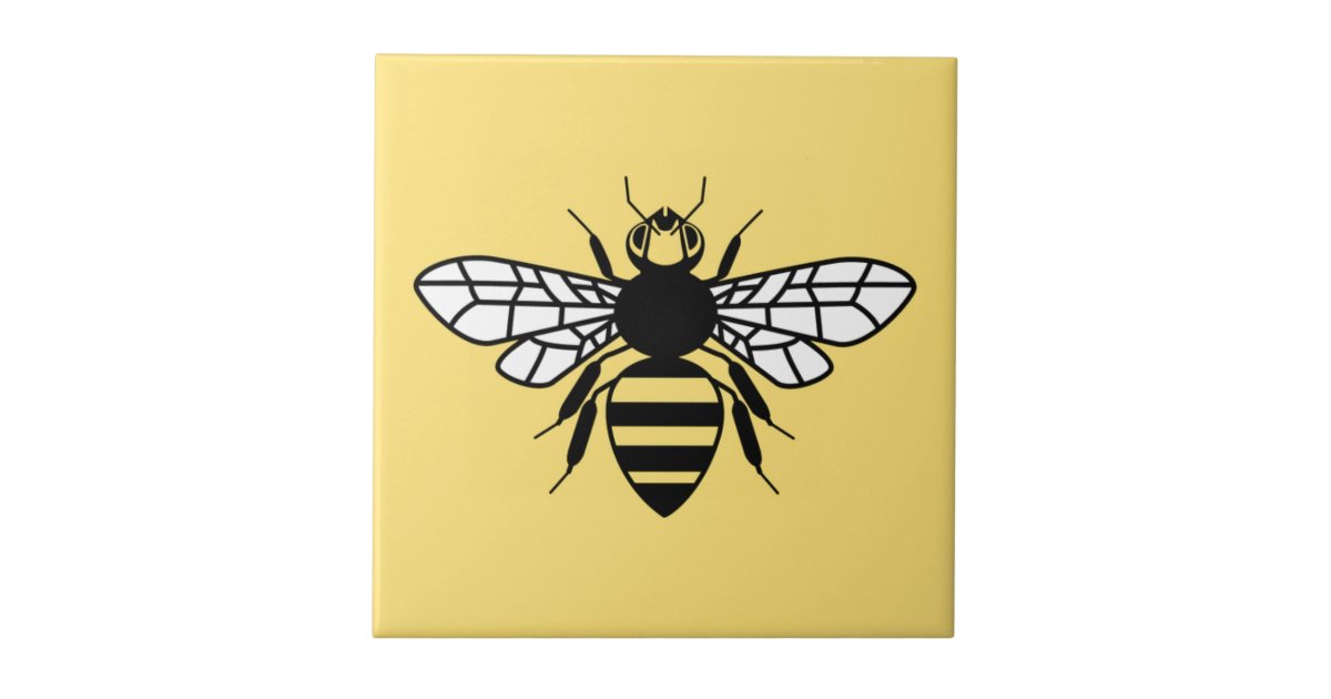 Manchester Bee Ceramic Tile | Zazzle
