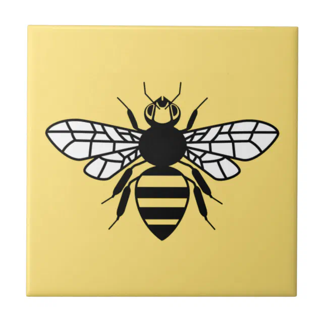 Manchester Bee Ceramic Tile | Zazzle