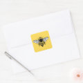 Manchester Bee Square Sticker | Zazzle