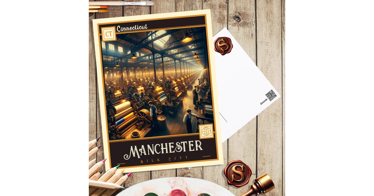 Manchester, Connecticut | Vintage Postcard | Zazzle