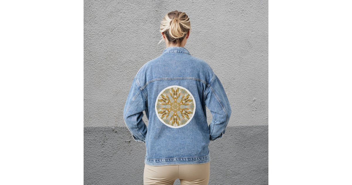 Mandala 1 Denim Jacket | Zazzle