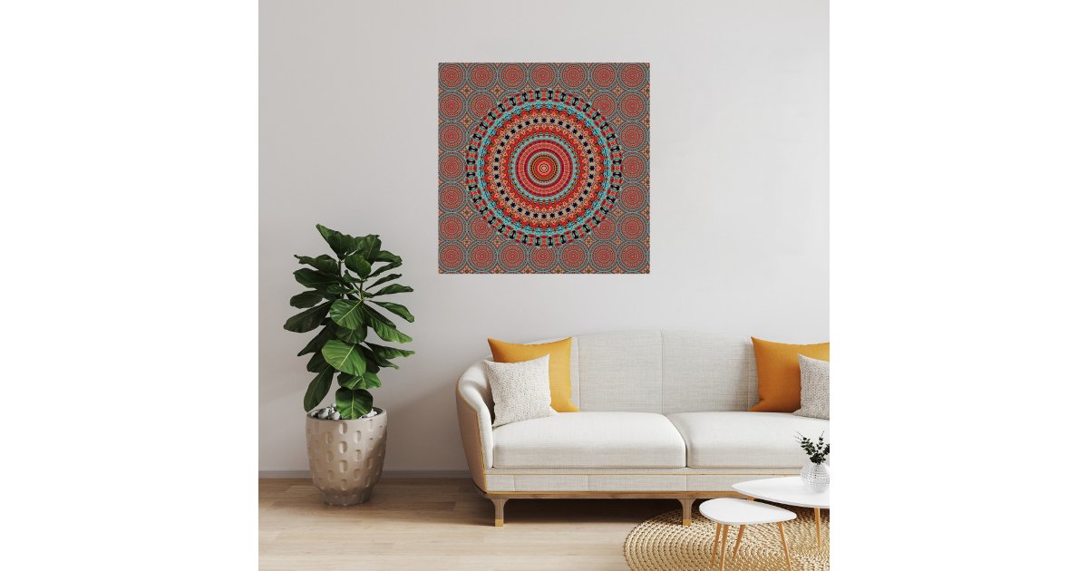 Mandala 6 Glossy Poster | Zazzle