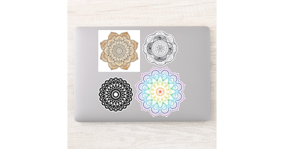 Mandala geometric Stickers | Zazzle