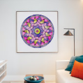 Mandala Large Adult Coloring Poster | Zazzle