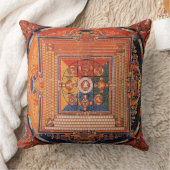 Mandala of Vajradhatu Thangka Throw Pillow | Zazzle
