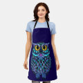 Mandala Owl Wall Art Poster Apron | Zazzle