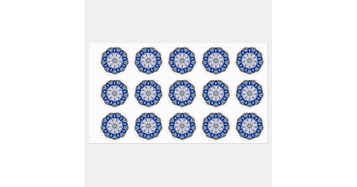 Mandala Pattern 01 Labels | Zazzle