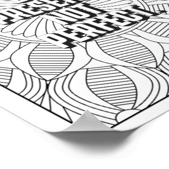 Mandala Pattern coloring page mindfulness quote Poster | Zazzle