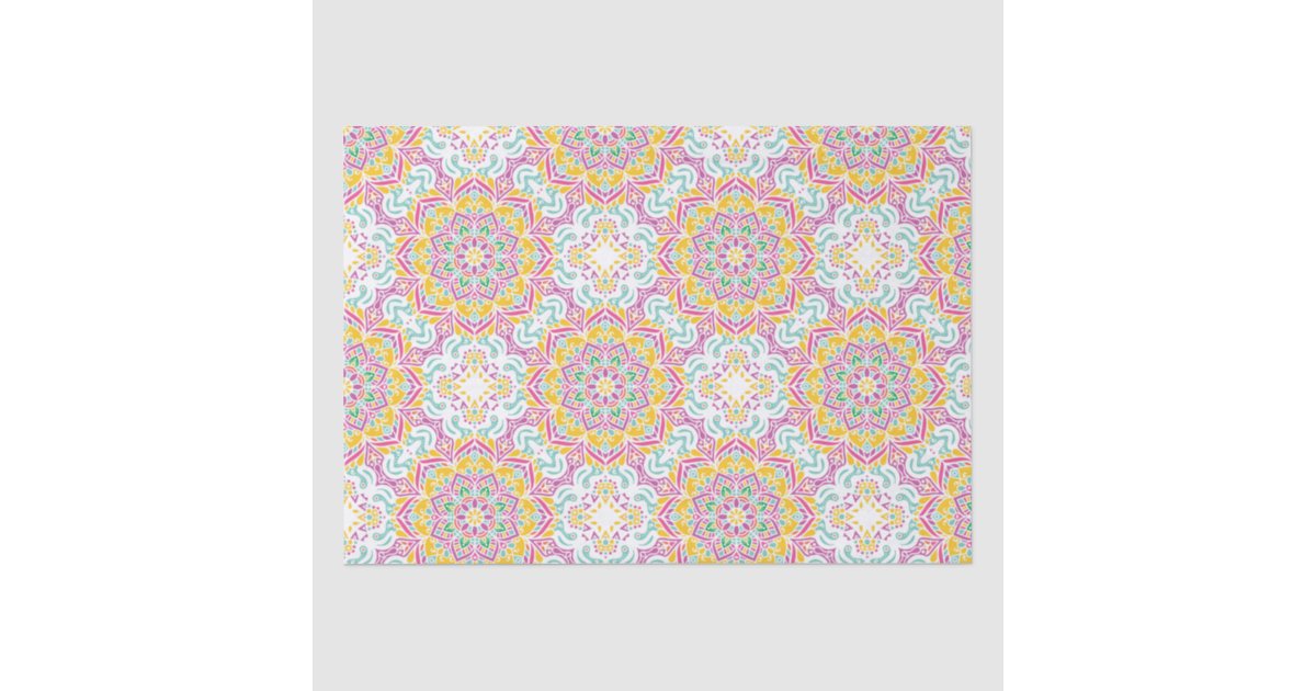 Mandala Pattern Tissue Paper | Zazzle