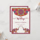 Mandala rangoli elephant Indian wedding invitation | Zazzle
