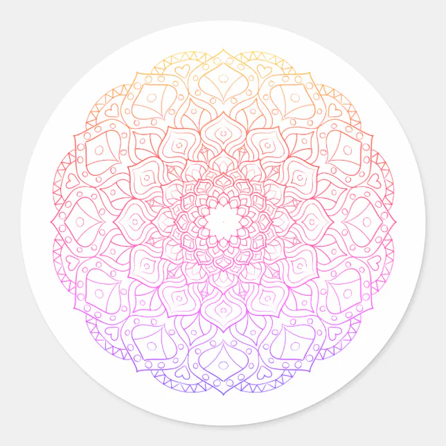 Mandala Sticker | Zazzle