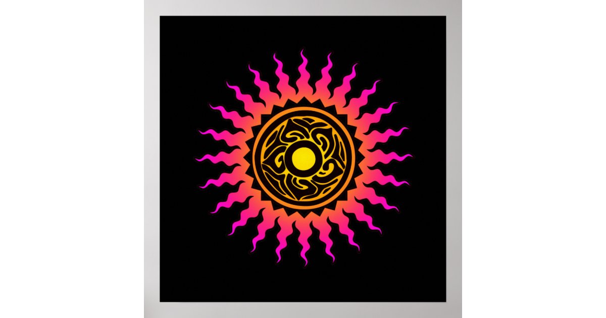 Mandala Sun 1 Poster | Zazzle