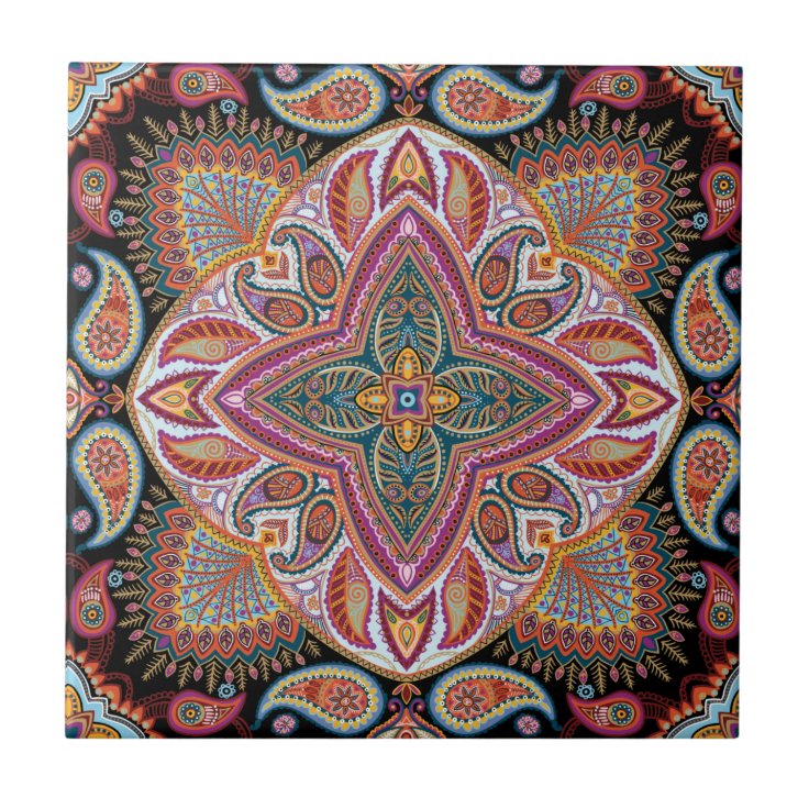 Mandala Tile | Zazzle