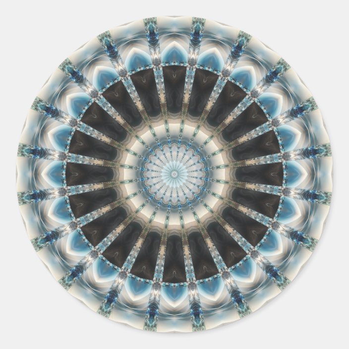 Mandala wheel of emotions classic round sticker | Zazzle.com