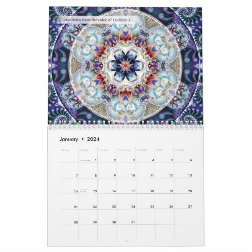 Mandalas from the Voice of Eternity Calendar | Zazzle