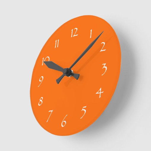 Mandarin Dream Round Clock | Zazzle