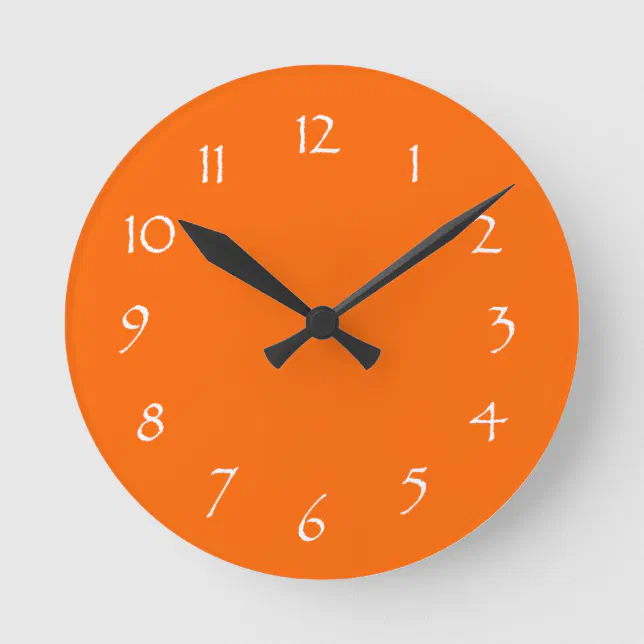 Mandarin Dream Round Clock | Zazzle