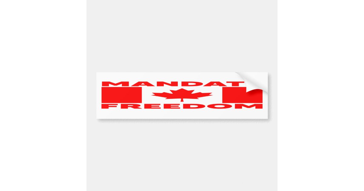 MANDATE FREEDOM BUMPER STICKER | Zazzle
