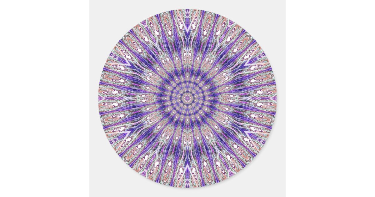 Mandela design classic round sticker | Zazzle