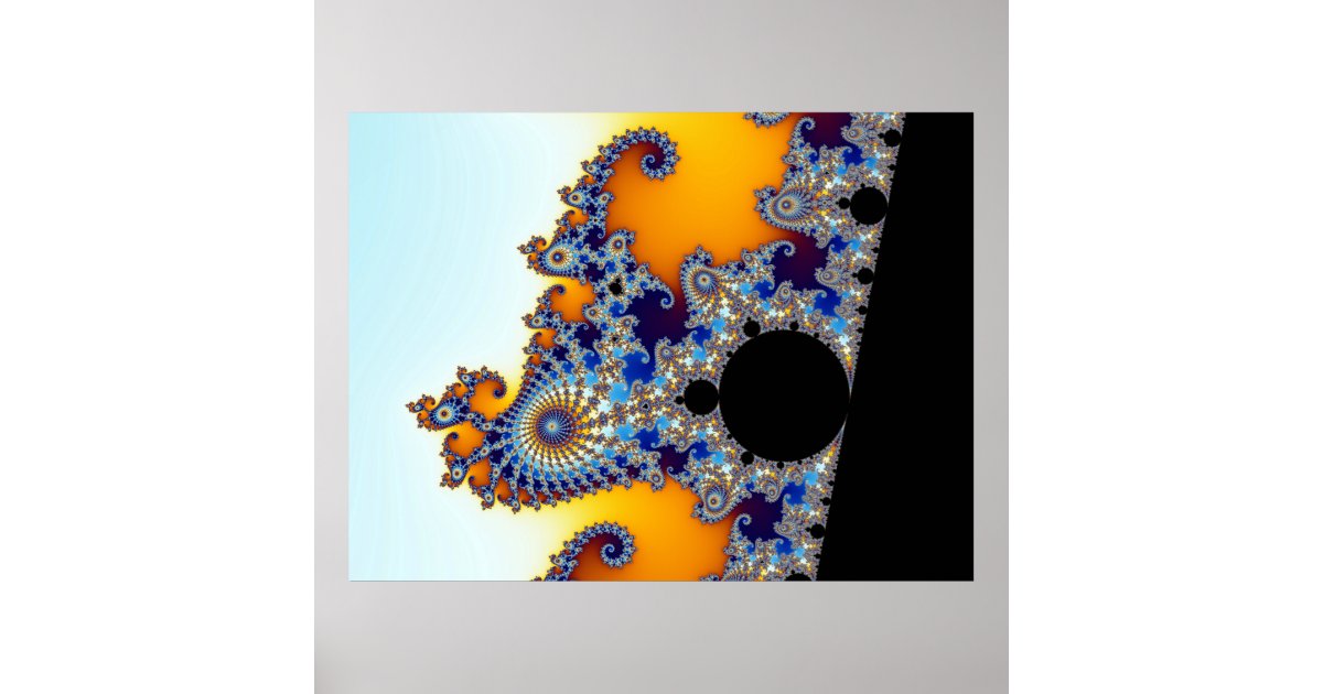 Mandelbrot Set Fractal Seahorse Poster | Zazzle